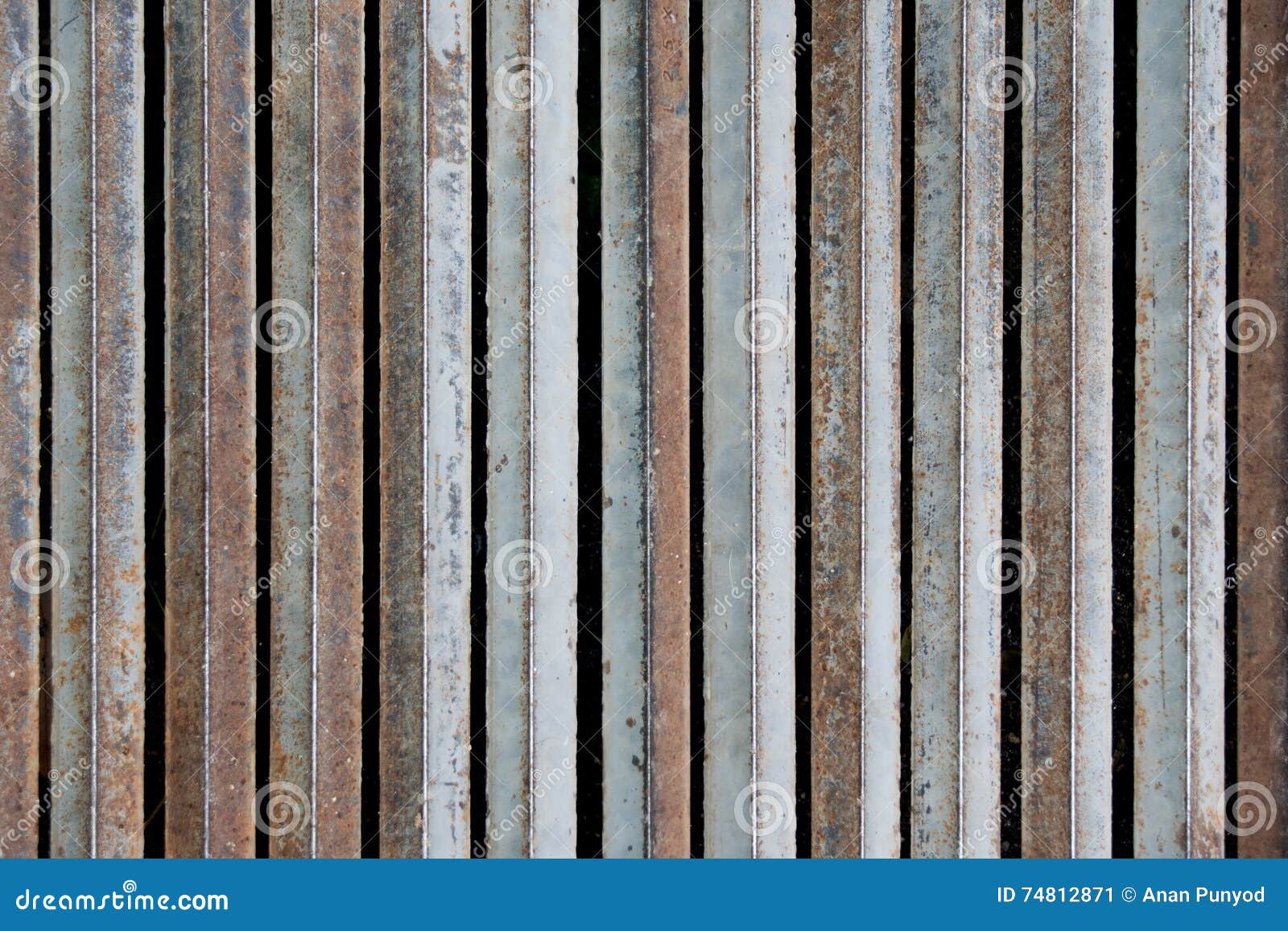 Metal Iron Folding Vertical Rod for Texture Background Stock Image ...