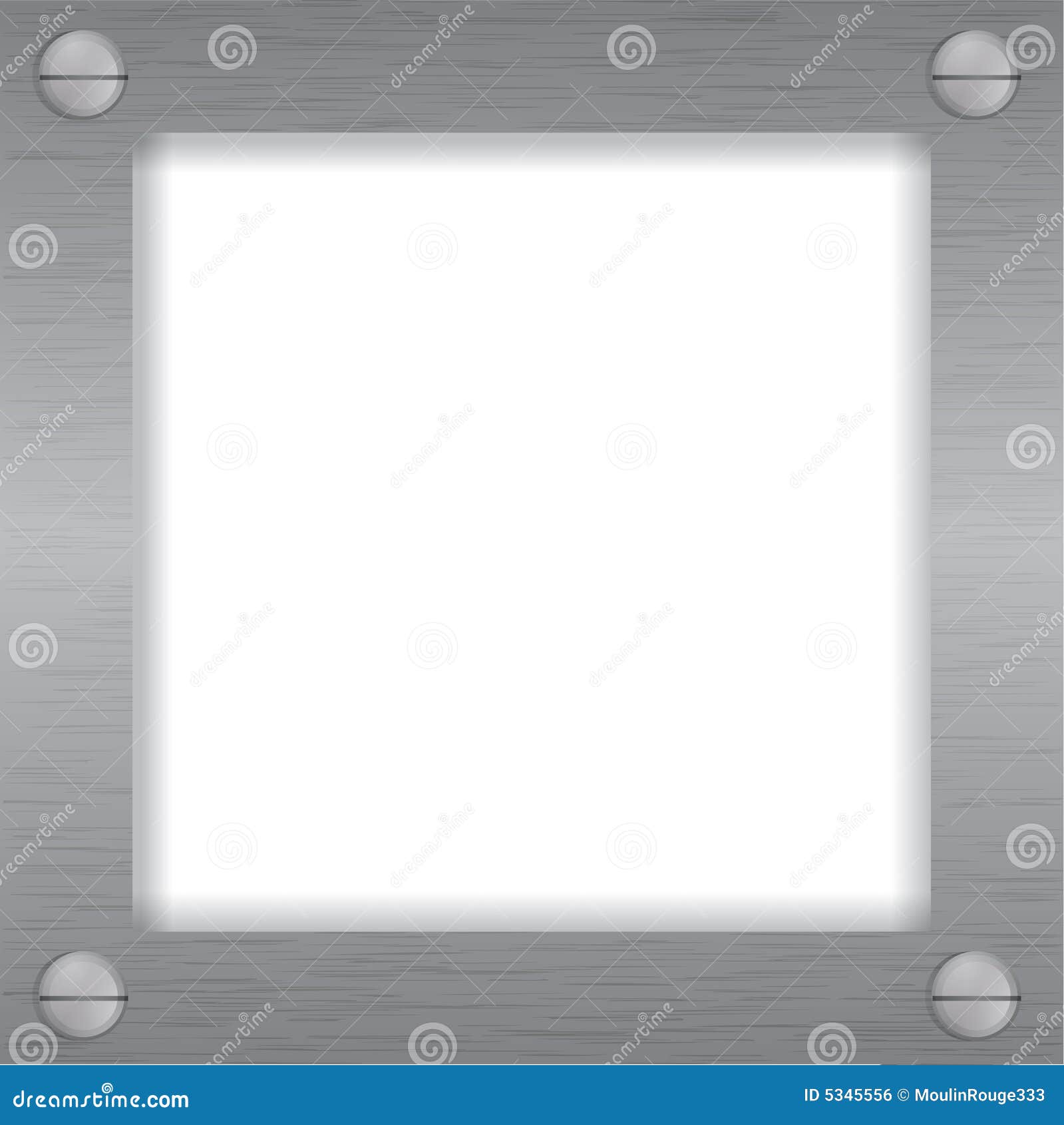 Metal, Iron Picture or Photo Frame Stock Vector - Illustration of ...