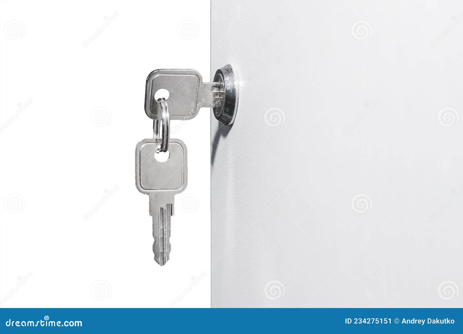 Metal Key in the Socket Connector of the Electrical Box. Safety and ...