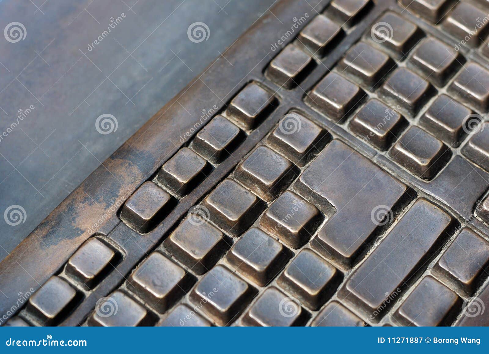 Metal keyboard stock image. Image of internet, metal - 11271887