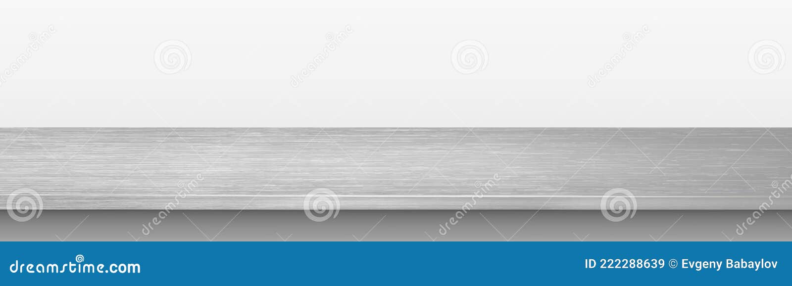 Metal Kitchen Countertop, Iron Texture, Large Table on a White ...