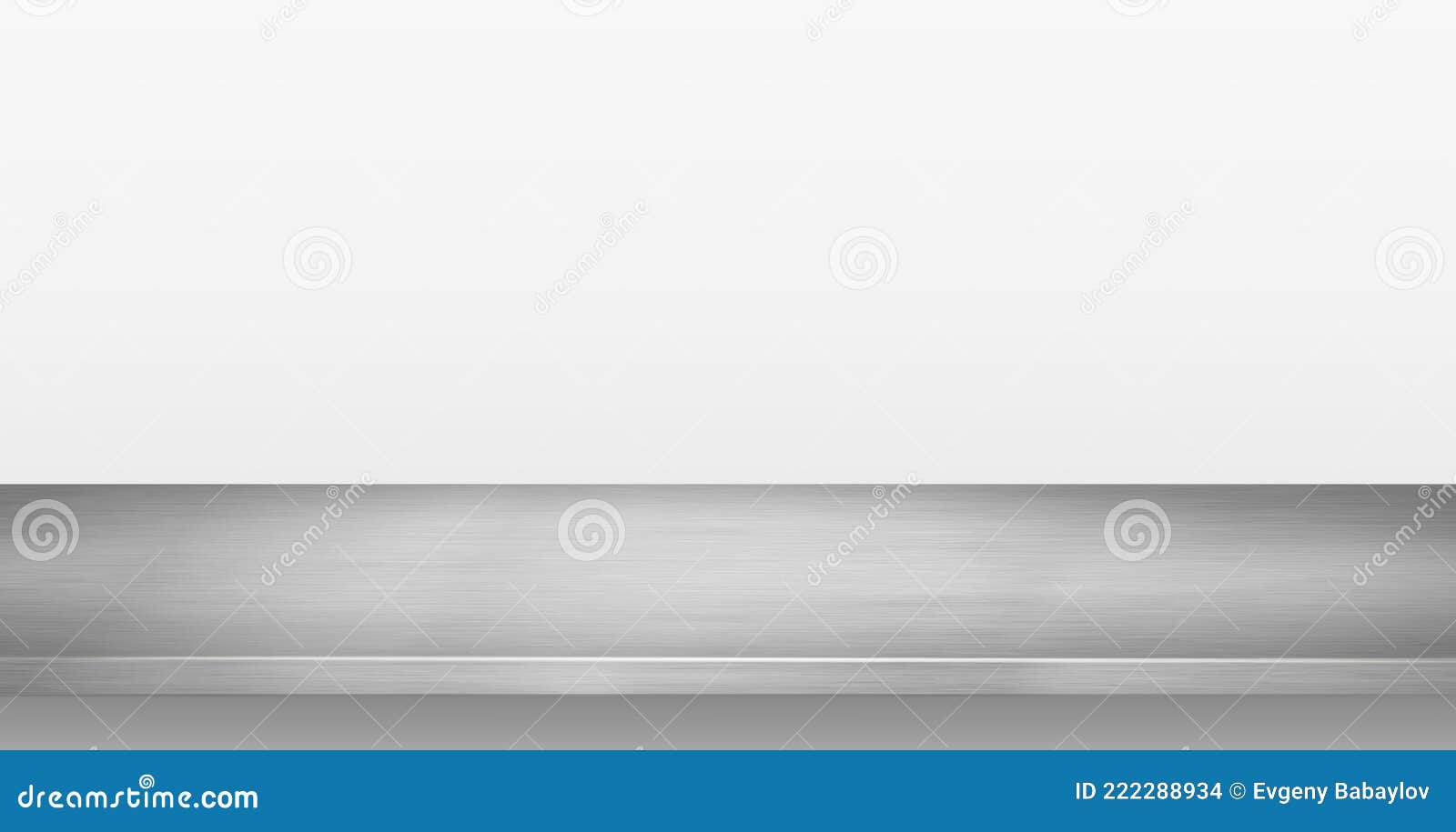 Metal Kitchen Countertop, Iron Texture, Large Table on a White ...