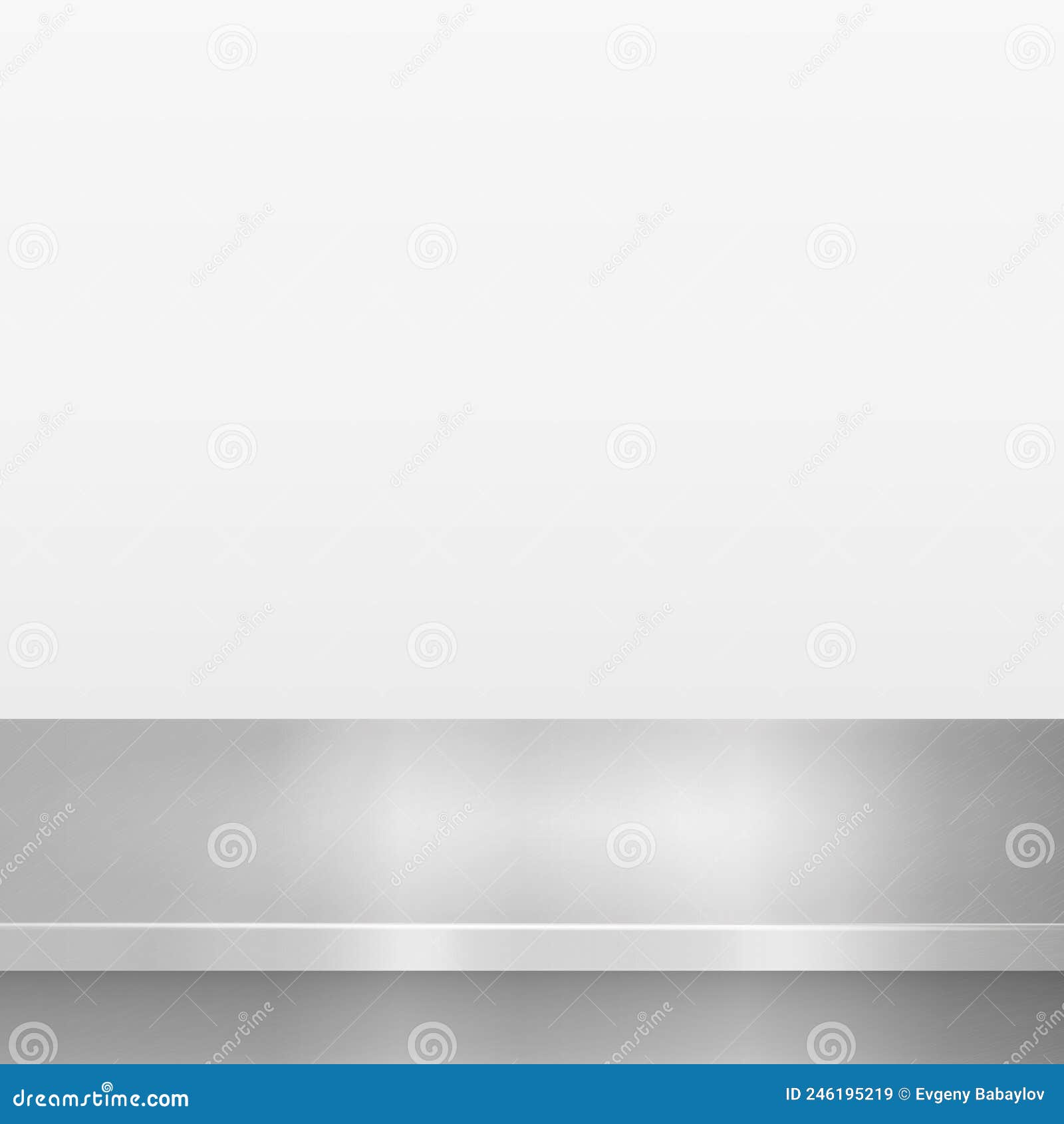 Metal Kitchen Countertop, Iron Texture, Large Table on a White ...