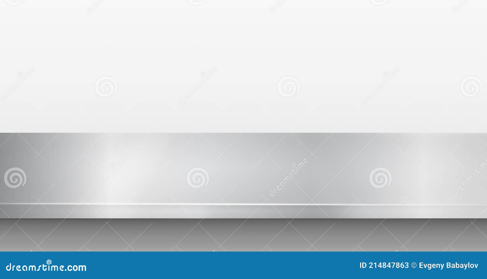 Metal Kitchen Countertop, Iron Texture, Large Table on a White ...