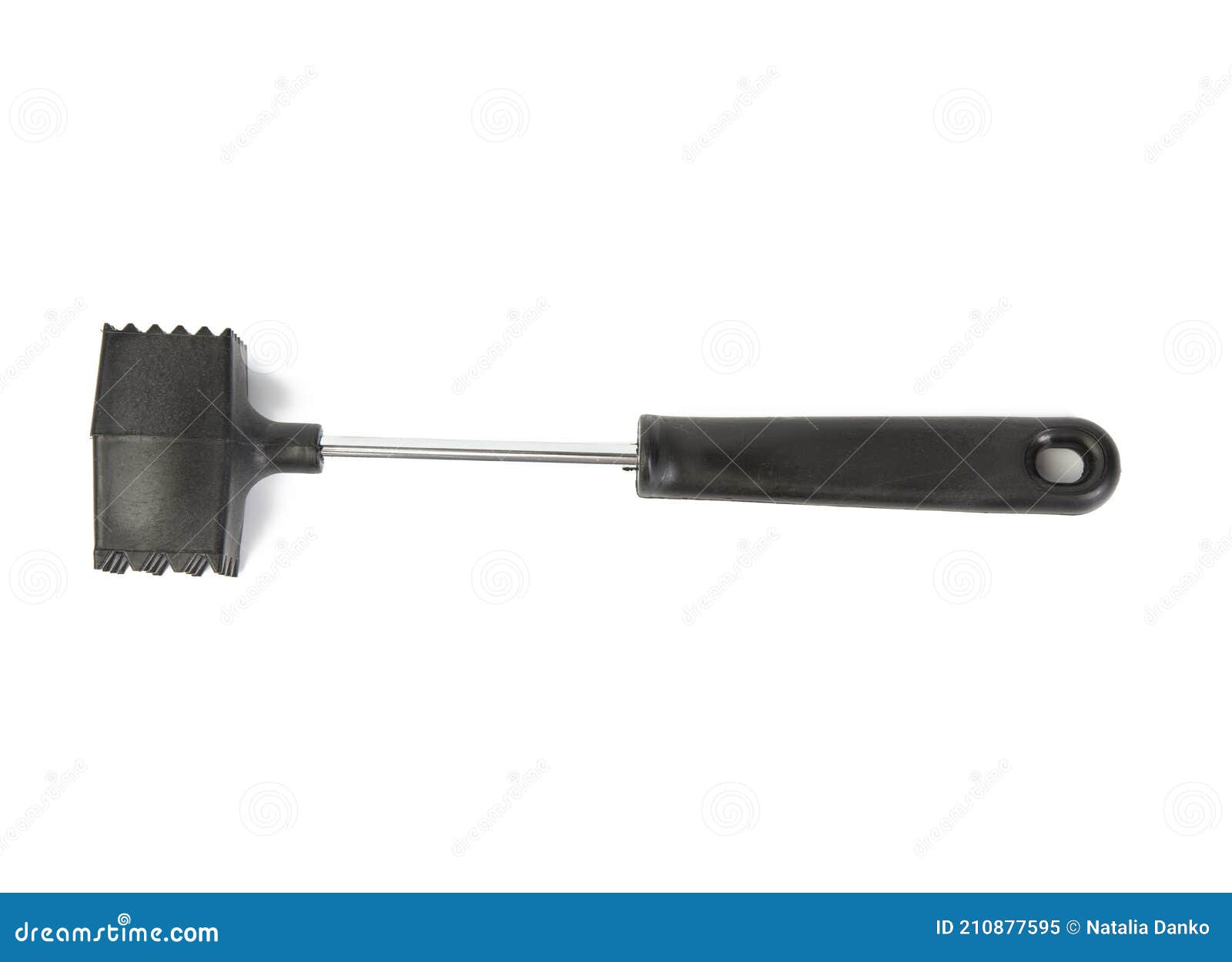 Metal Kitchen Hammer for Beating Meat Isolated on White Background ...