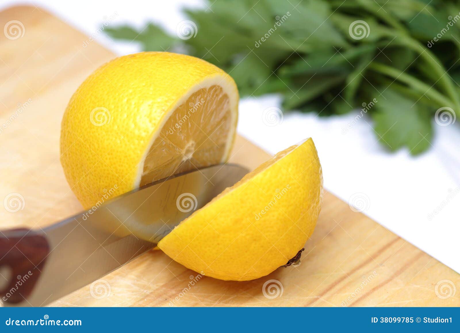 Metal knife cuts lemon stock image. Image of beautiful - 38099785