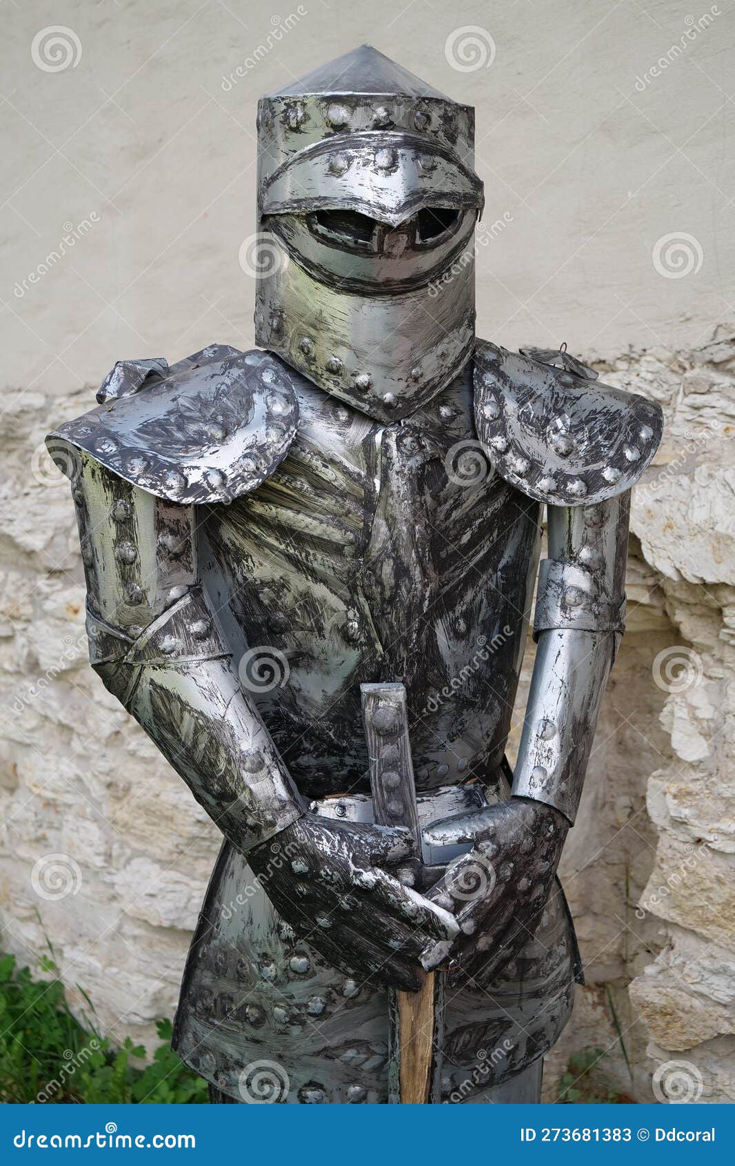 Metal Knight Armours with Sword Editorial Stock Photo - Image of ...