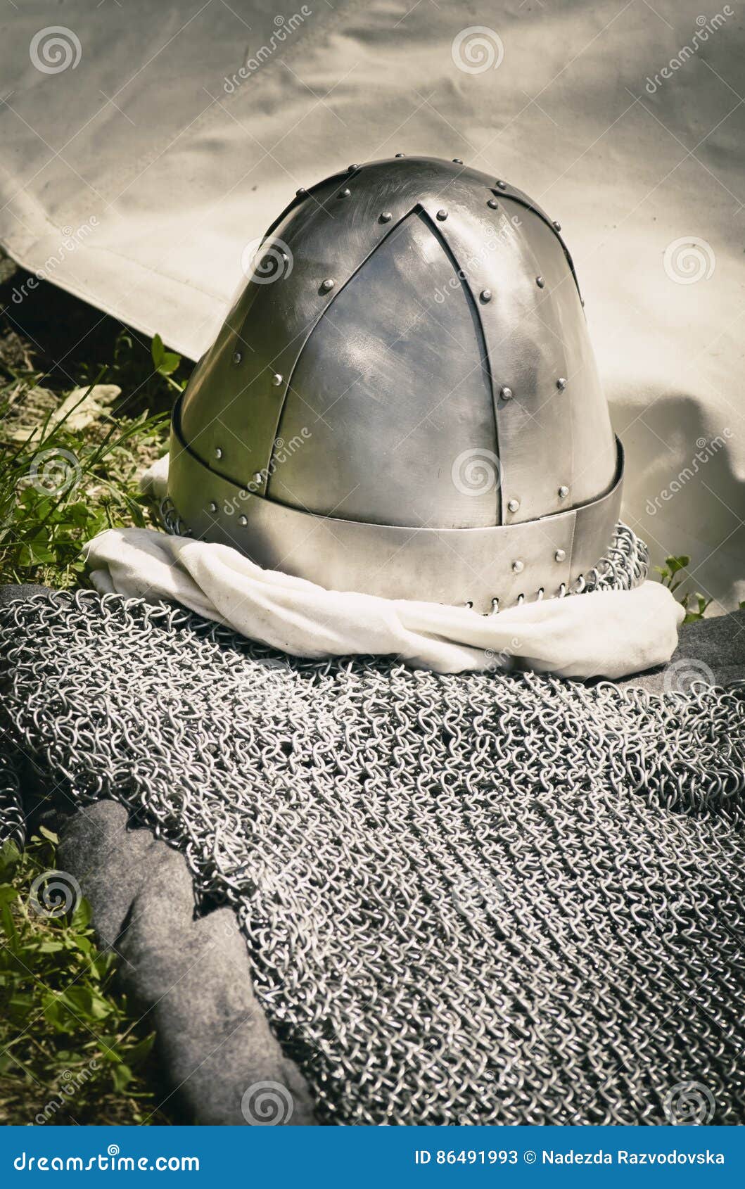 Metal Knight Hat stock image. Image of soldier, morion - 86491993