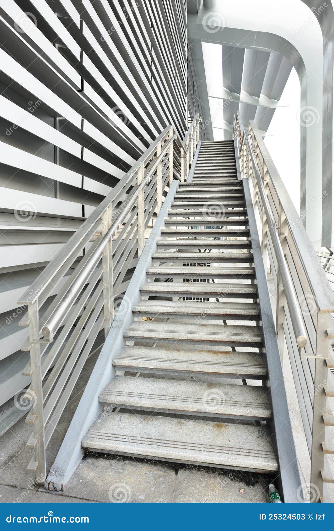 Metal ladder and building stock image. Image of architecture - 25324503