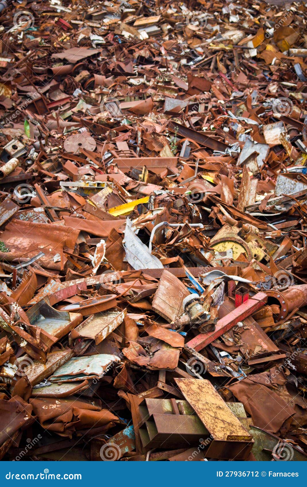 Metal landfill stock photo. Image of environmental, center - 27936712