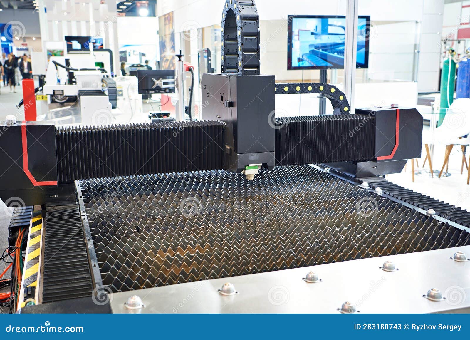 Metal laser machine stock image. Image of laser, plasma - 283180743