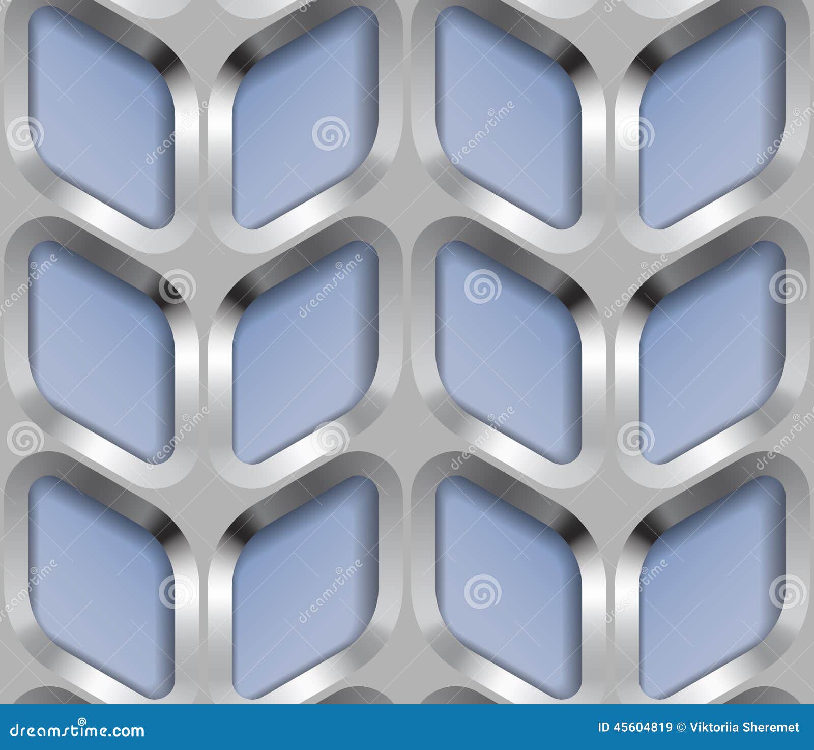 Metal Lattice Vector Seamless Pattern Stock Illustration