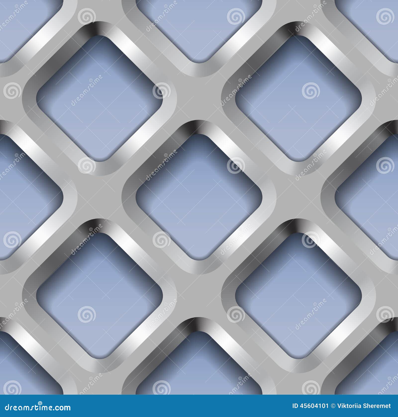 Metal Lattice, Vector Seamless Pattern. Stock Illustration ...