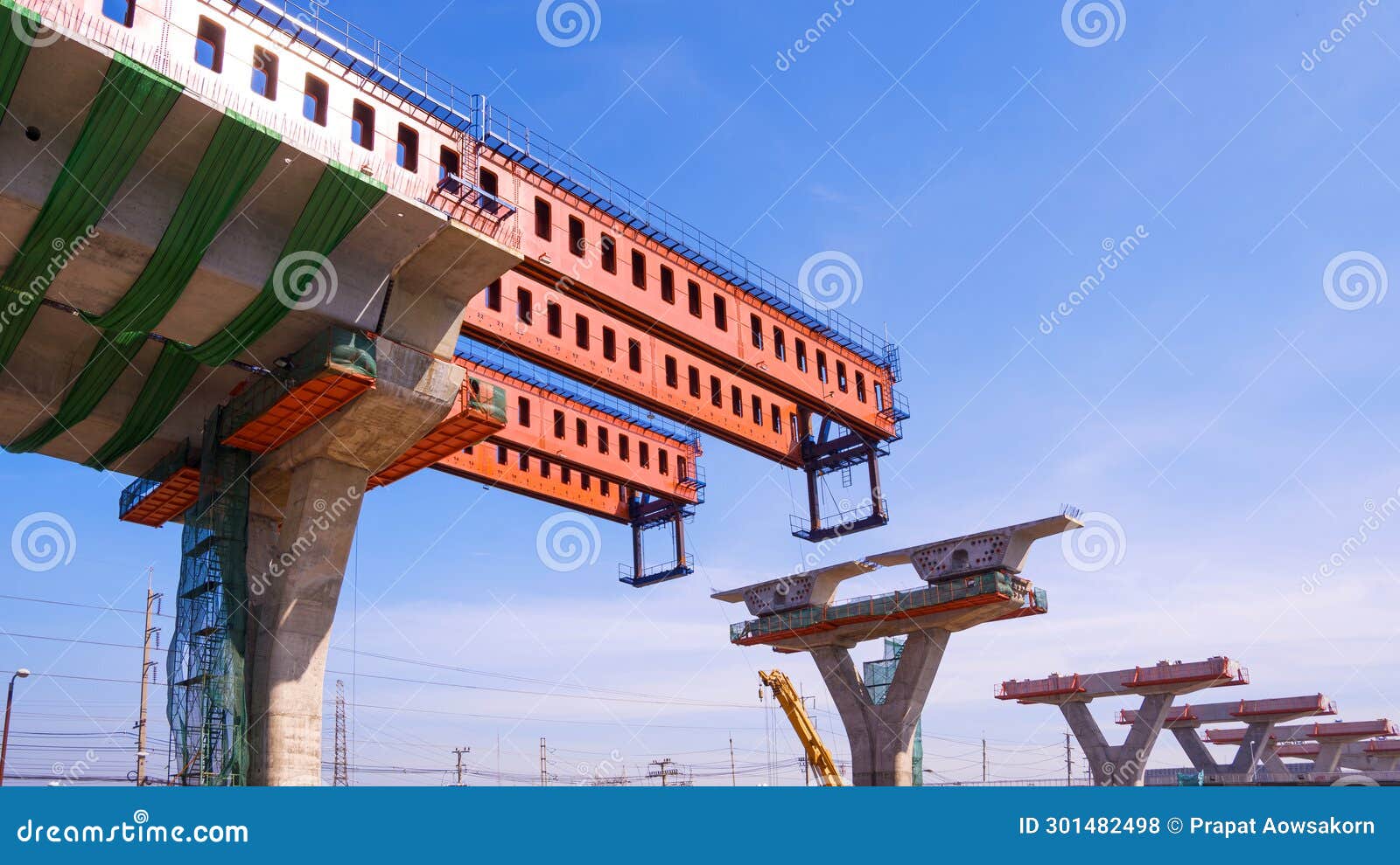 Metal Launching Gantry Structure for Installing Concrete Typical ...