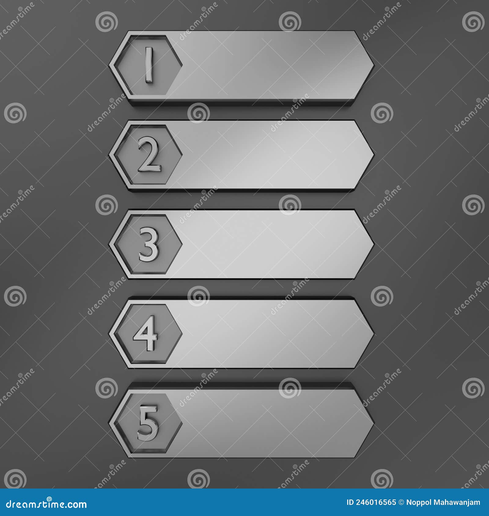 Metal Layout Design. 3D Rendering Stock Illustration - Illustration of ...