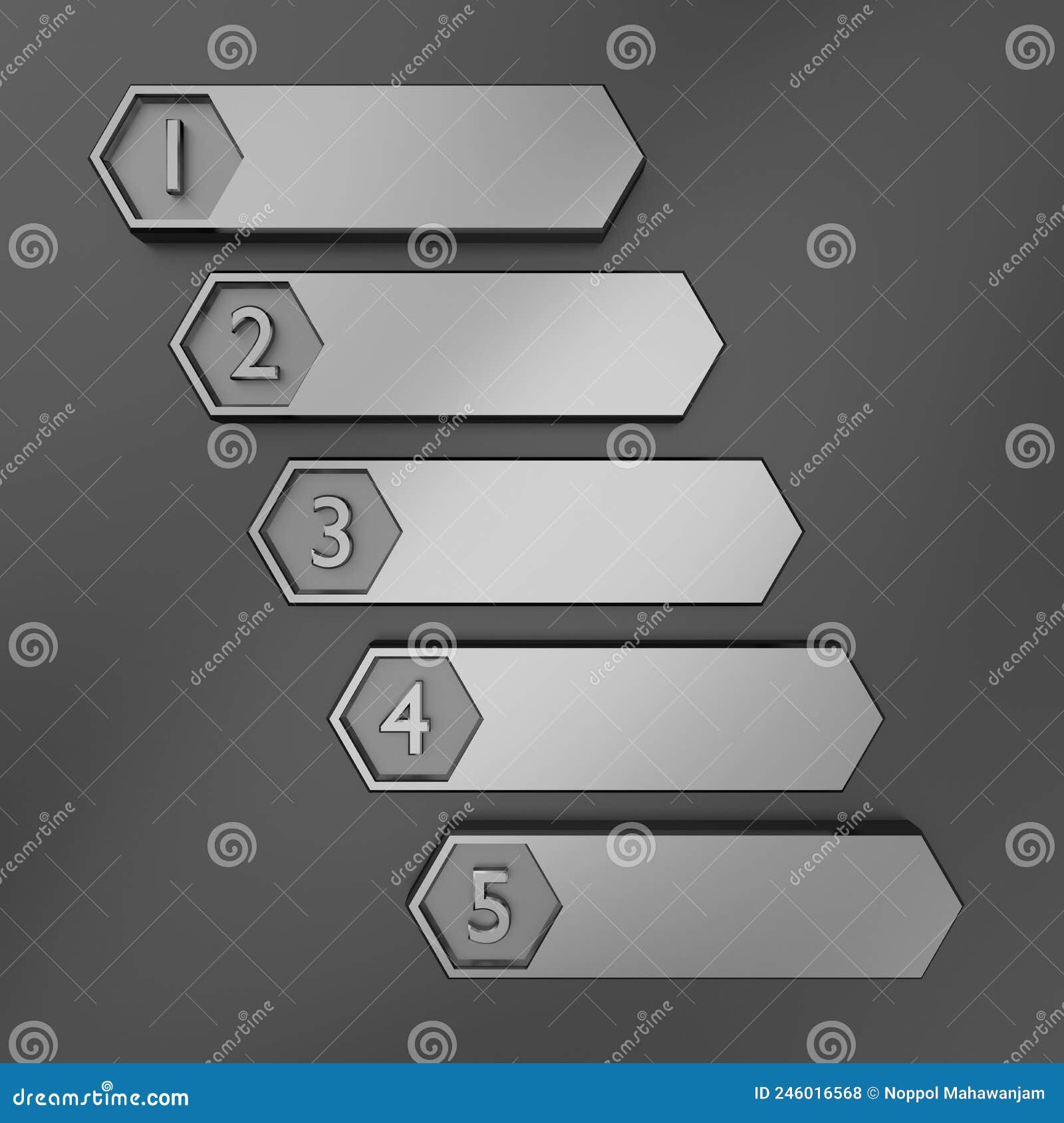 Metal Layout Design. 3D Rendering Stock Illustration - Illustration of ...