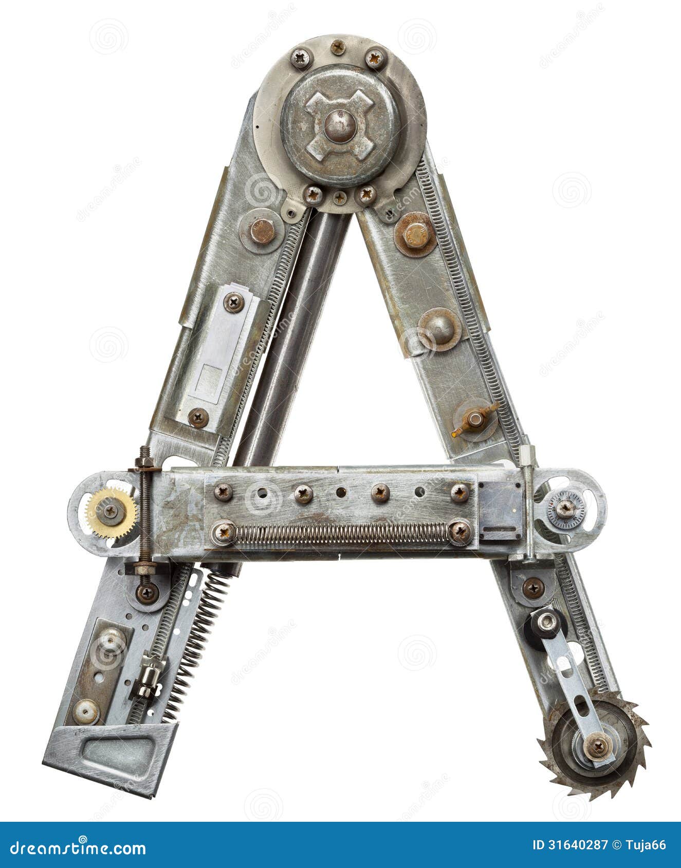 Metal letter stock image. Image of background, metallic - 31640287