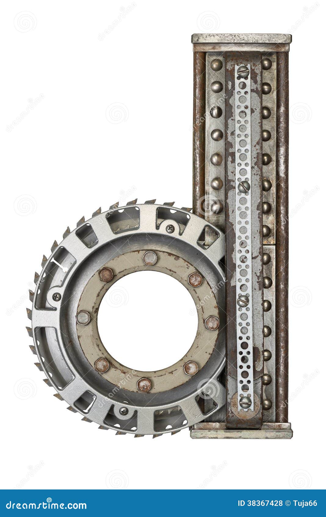 Metal letter stock photo. Image of rusty, metallic, grungy - 38367428