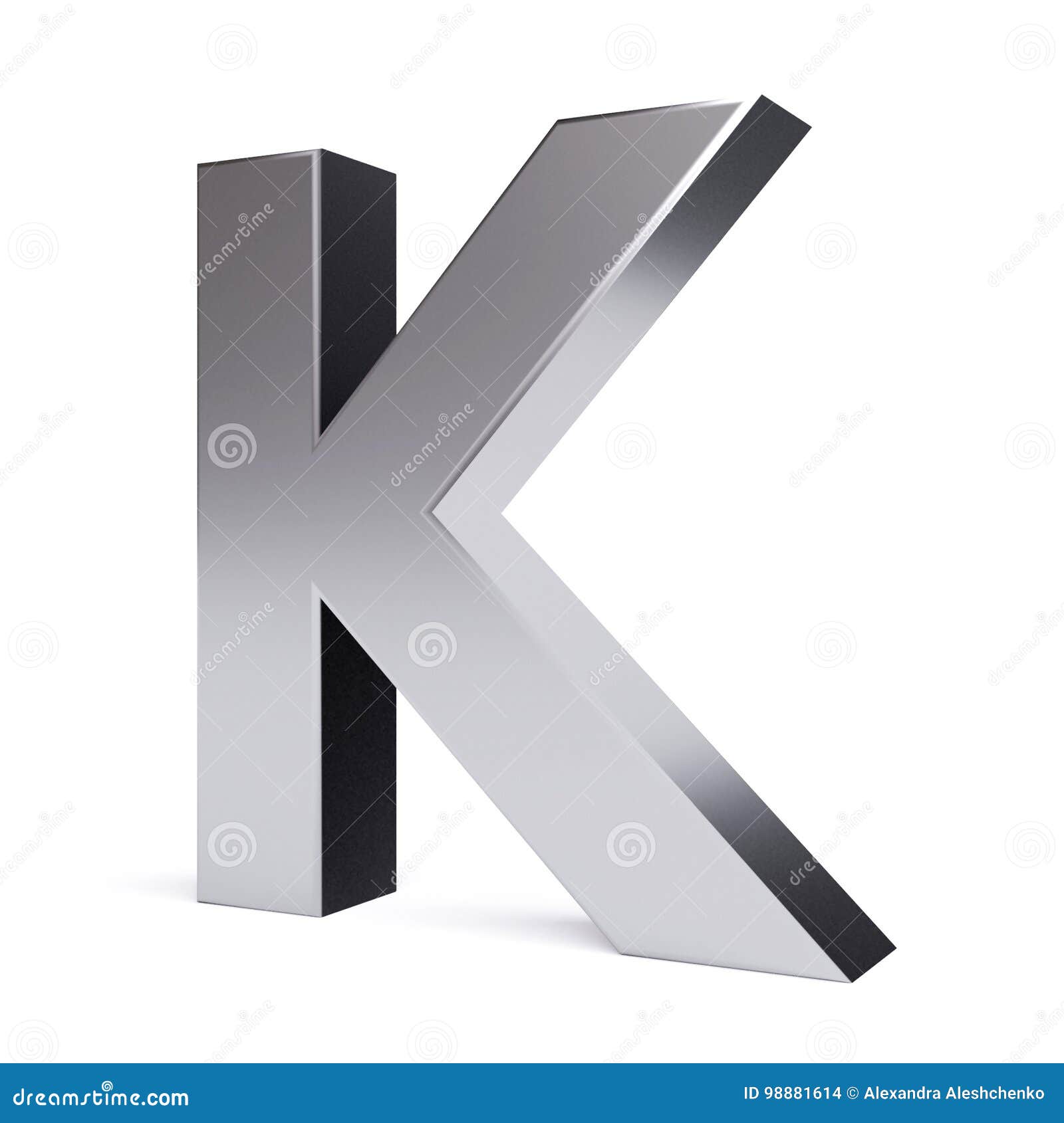 Metal letter stock illustration. Illustration of shiny - 98881614