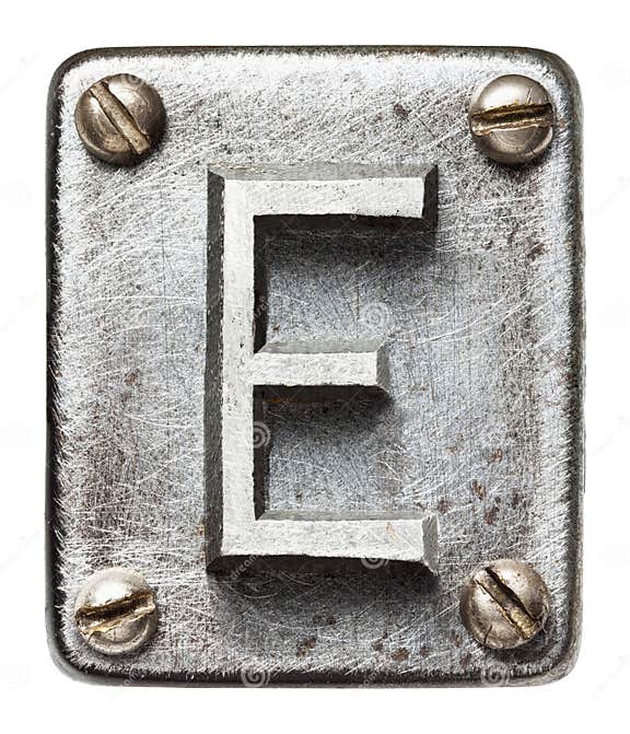 Metal letter stock photo. Image of metallic, plate, industrial - 56482770