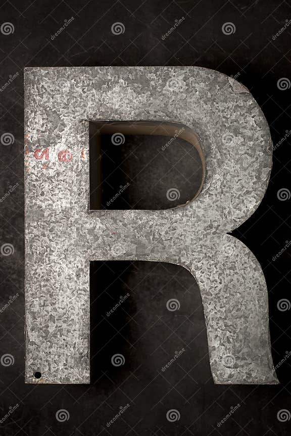 Metal Letter R stock image. Image of font, chromium, letter - 43562185