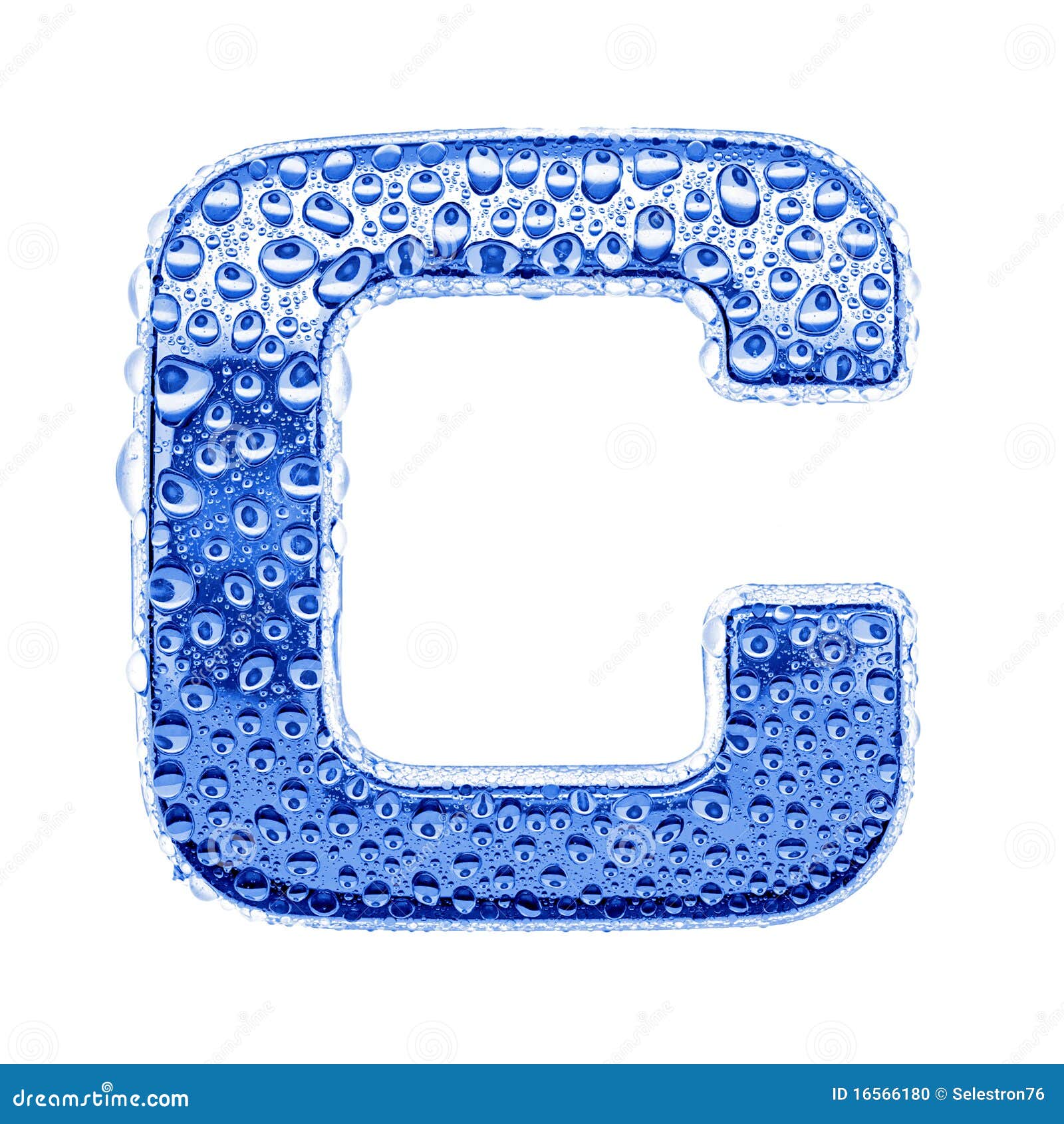 Metal Letter & Water Drops - Letter C Stock Photo - Image of bubble ...