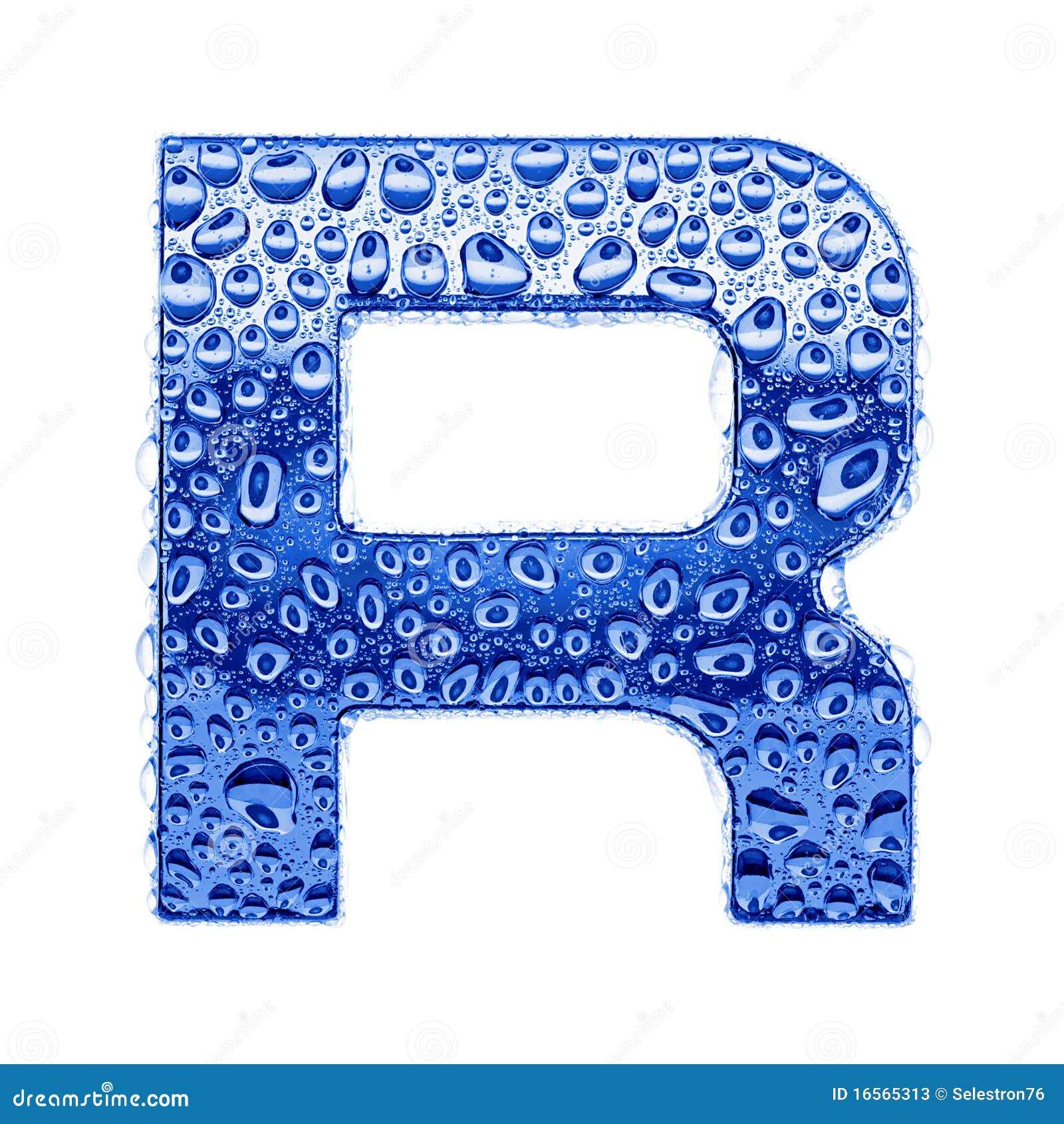 Metal Letter & Water Drops - Letter R Stock Image - Image of macro ...