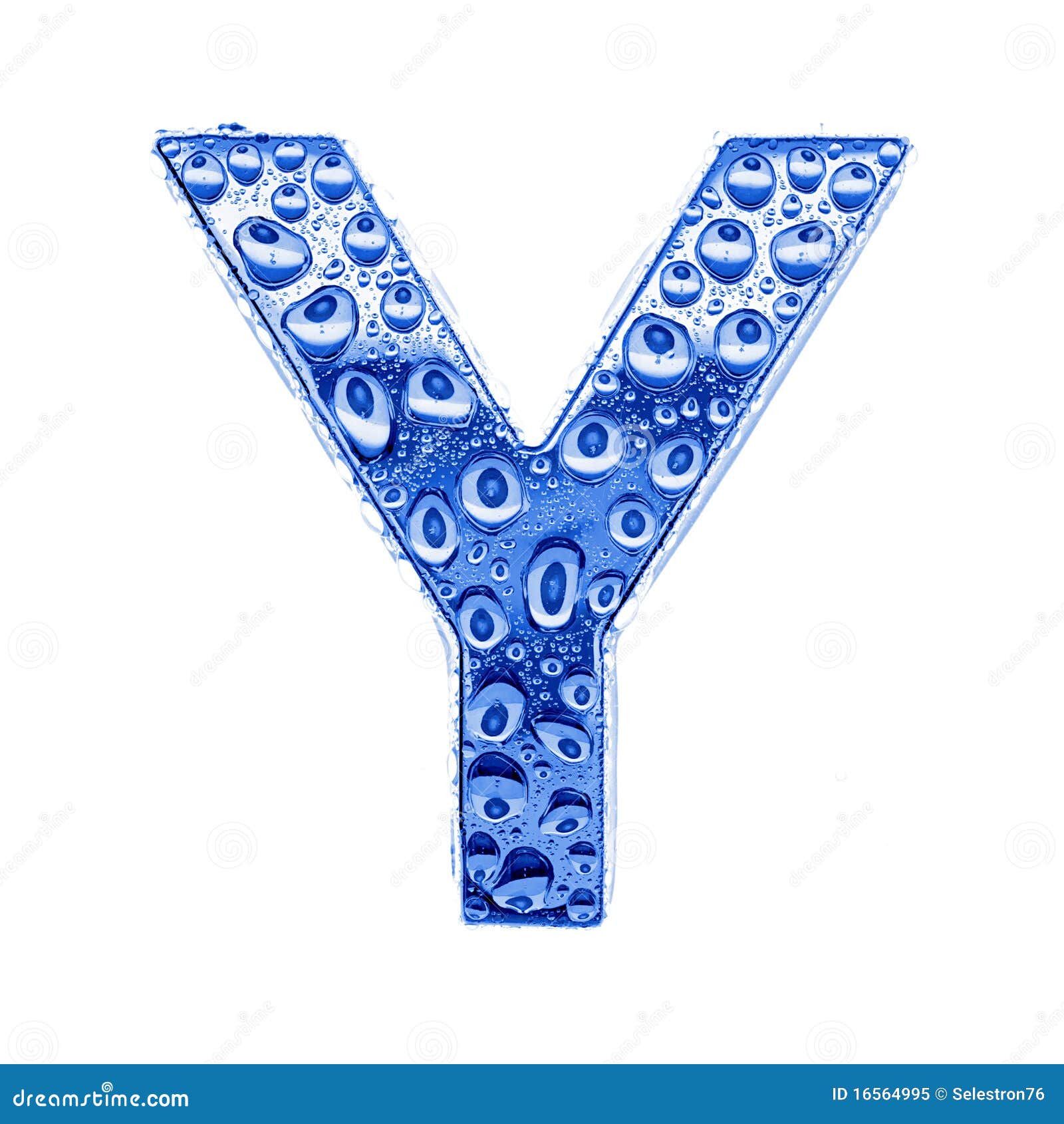Metal Letter & Water Drops - Letter Y Stock Image - Image of fresh ...