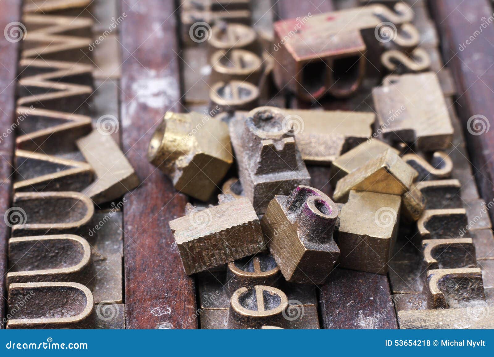 Metal letterpress stock photo. Image of letter, capital - 53654218