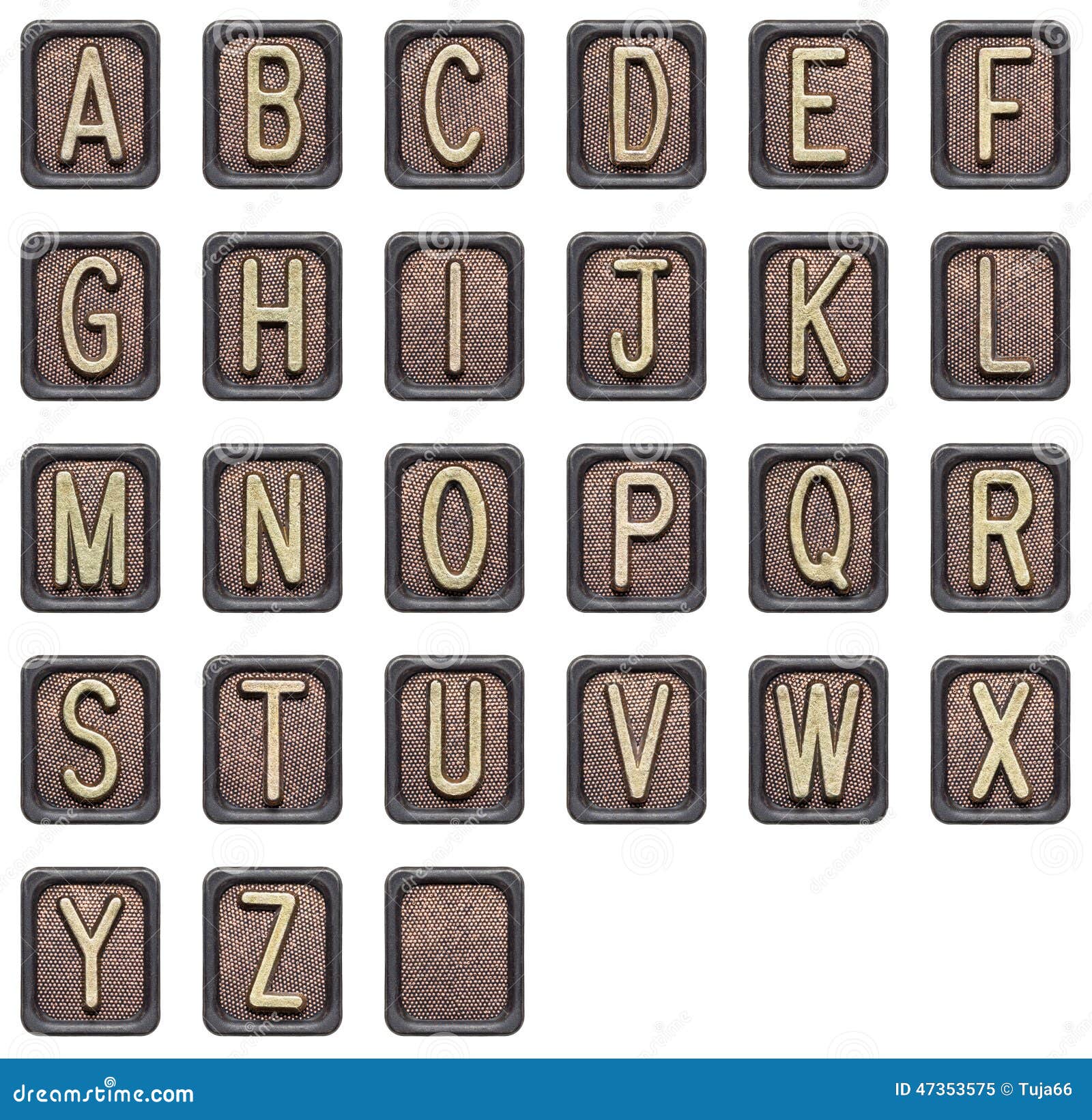 Metal letters stock illustration. Illustration of industry - 47353575