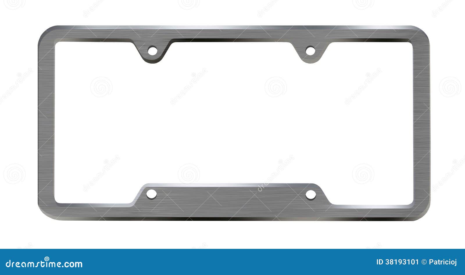 Metal license plate frame stock image. Image of license - 38193101
