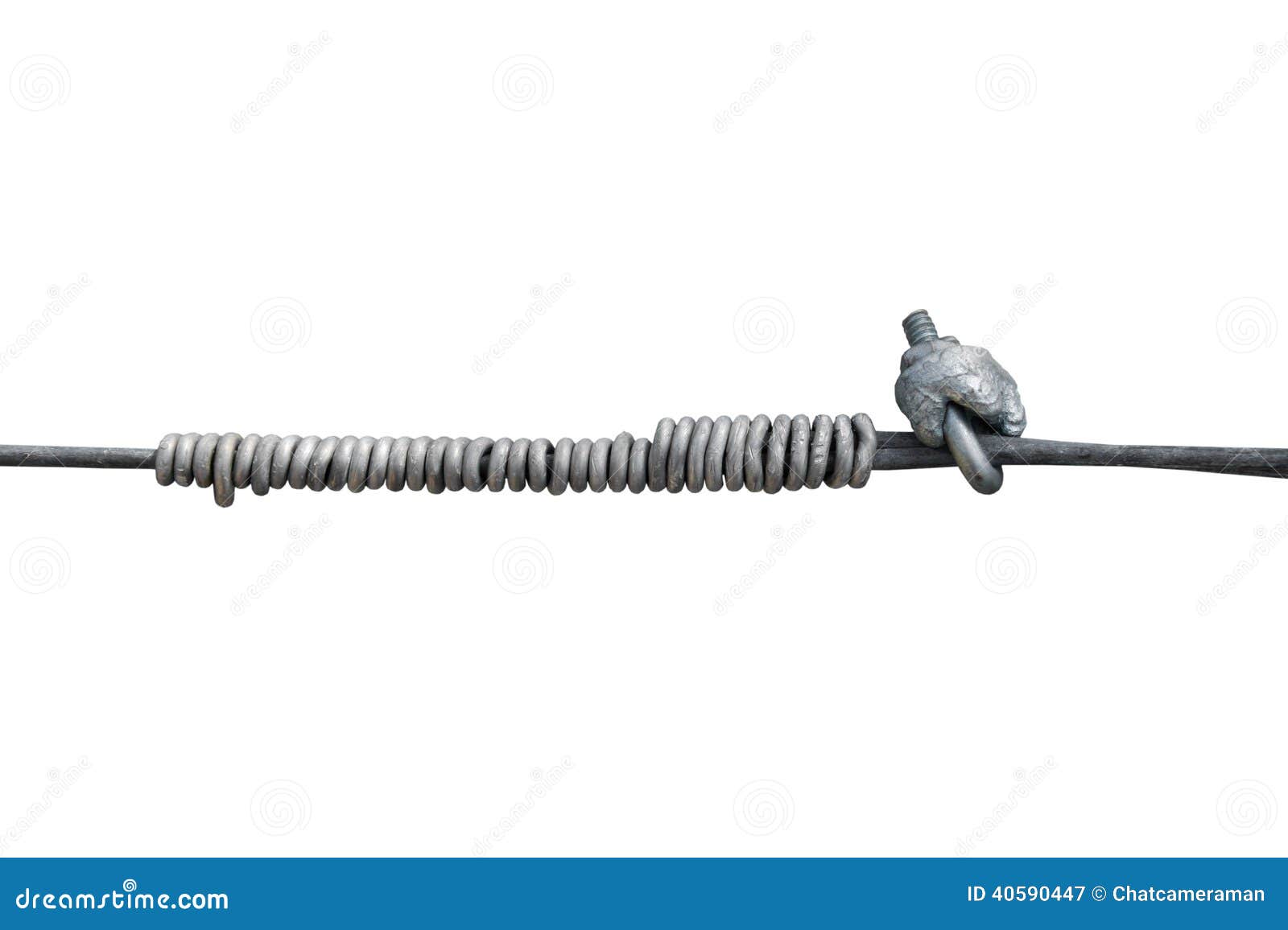 Metal line fastening stock image. Image of engineering - 40590447