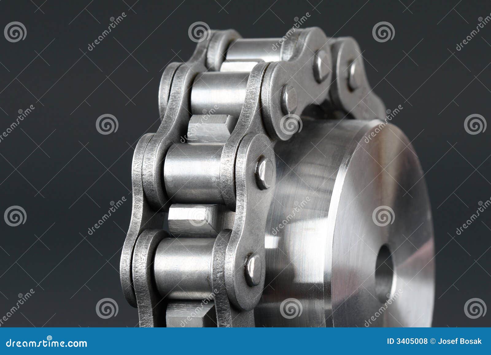 Metal Link Chain and Cogwheel Stock Photo - Image of progress, cycling ...