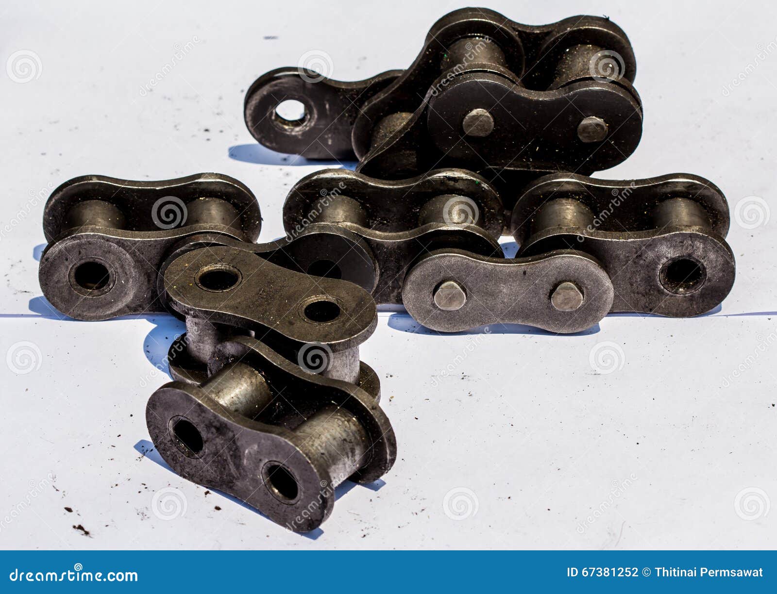 Metal link chain stock photo. Image of industrial, bicycle - 67381252