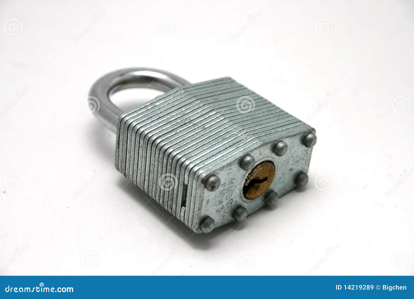 Metal lock stock image. Image of isolate, used, closeup - 14219289