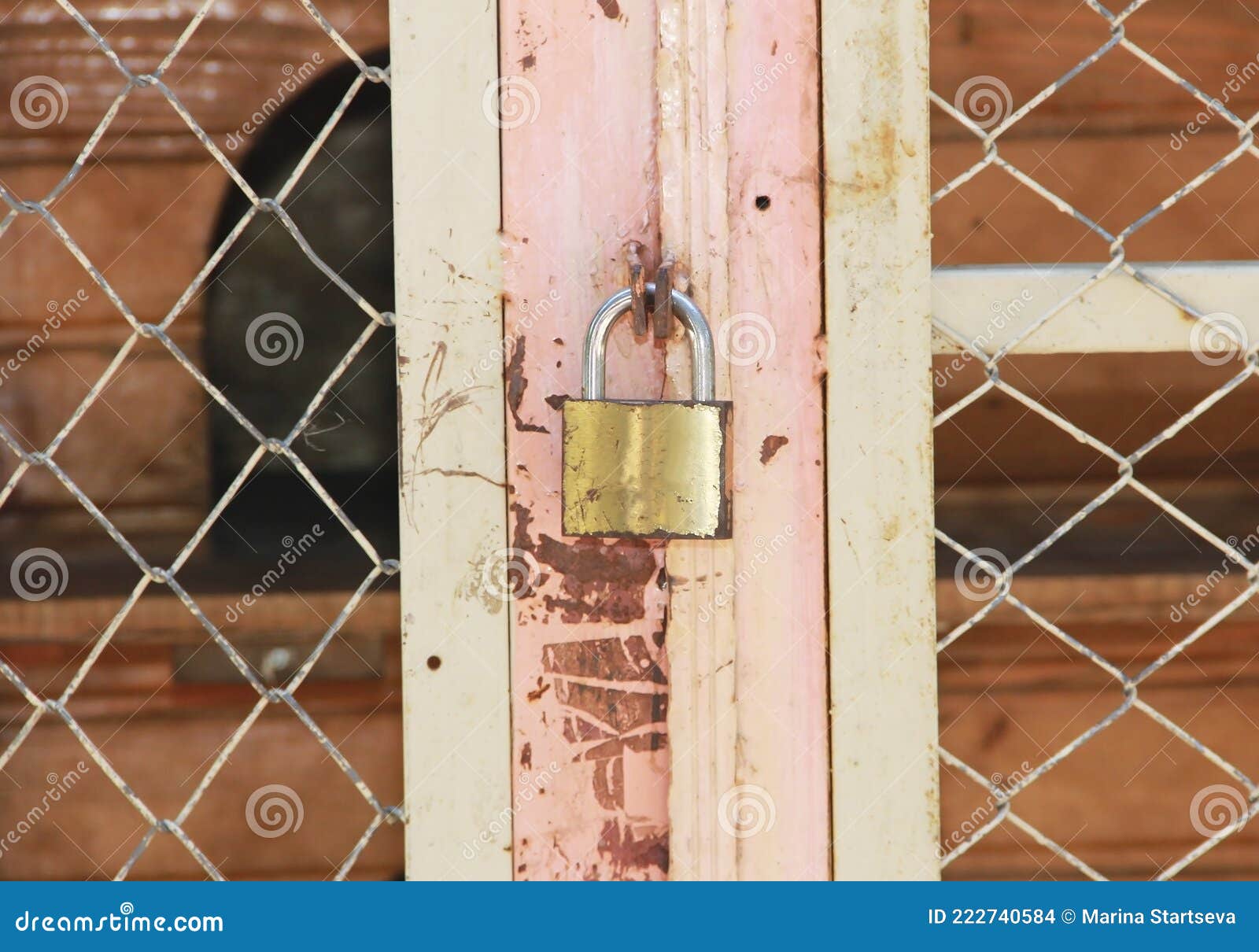 Lock And Closed Parking Place. Red Limiter Parking Space. Private ...