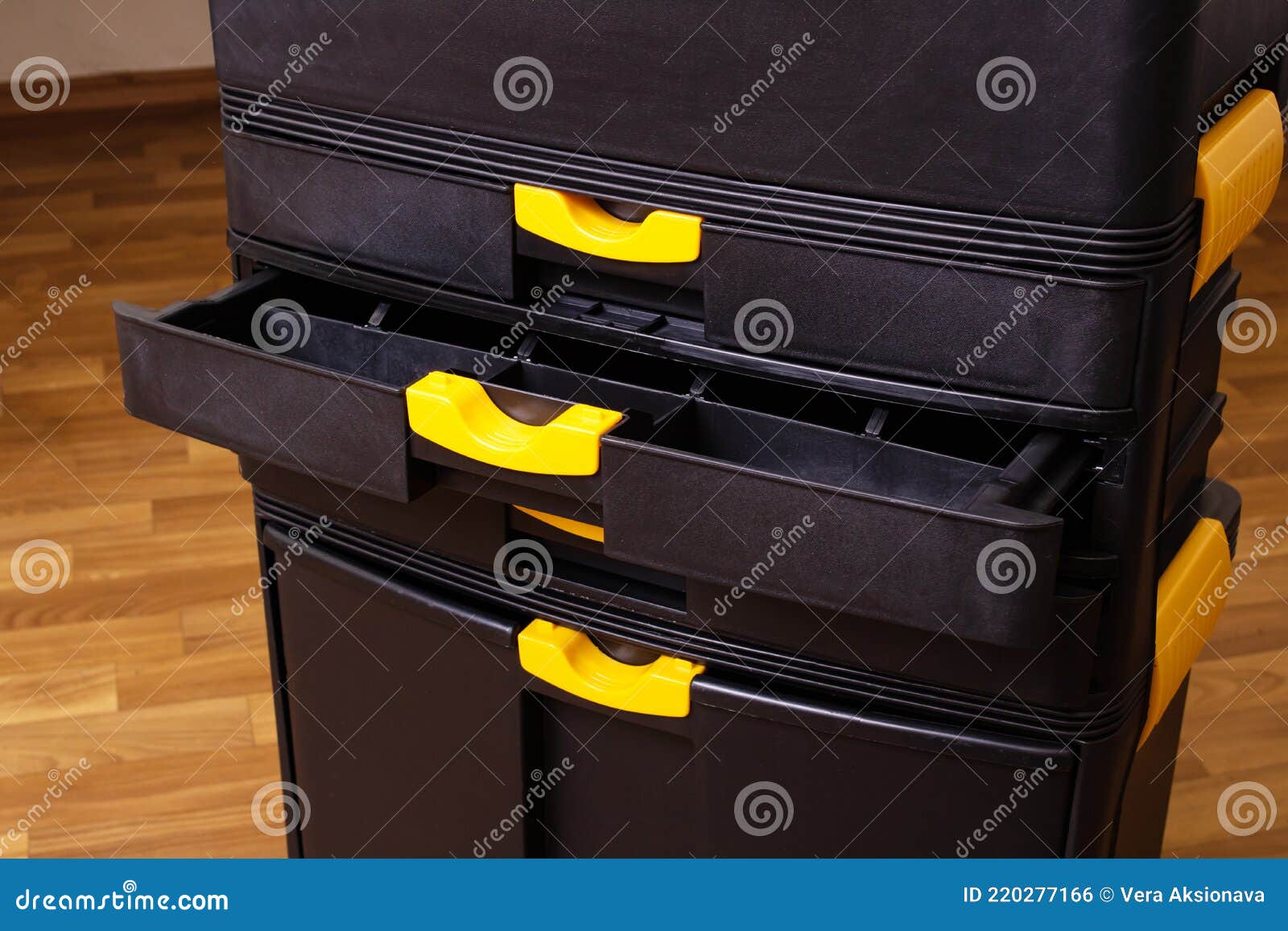 Metal Lock on the Tool Box Closeup Stock Photo - Image of organizer ...