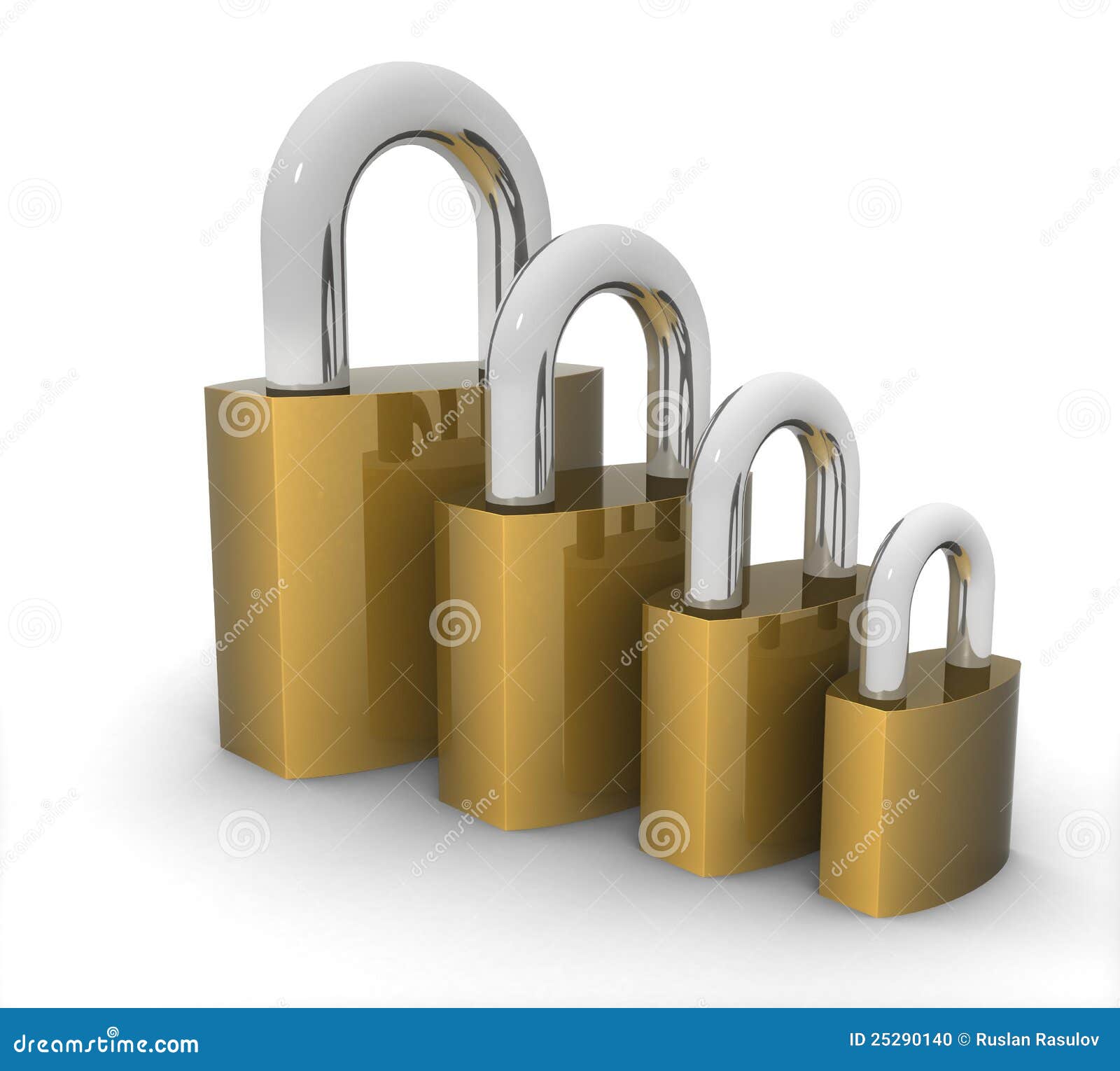 A Set Of Block Locks. Isolated Blockhouse Vector Illustration ...