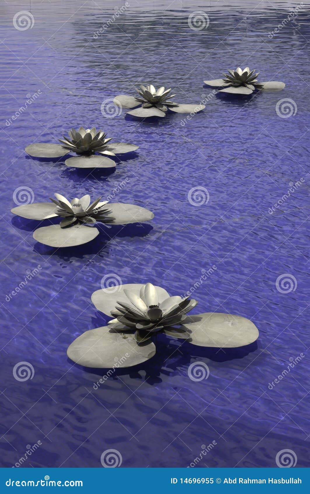 Metal Lotus stock image. Image of petal, iron, marble - 14696955