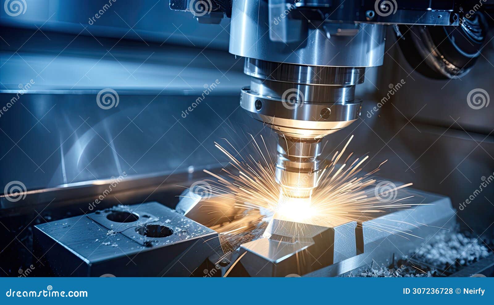 Metal Machine Tools Industry CNC Stock Photo - Image of engineer ...