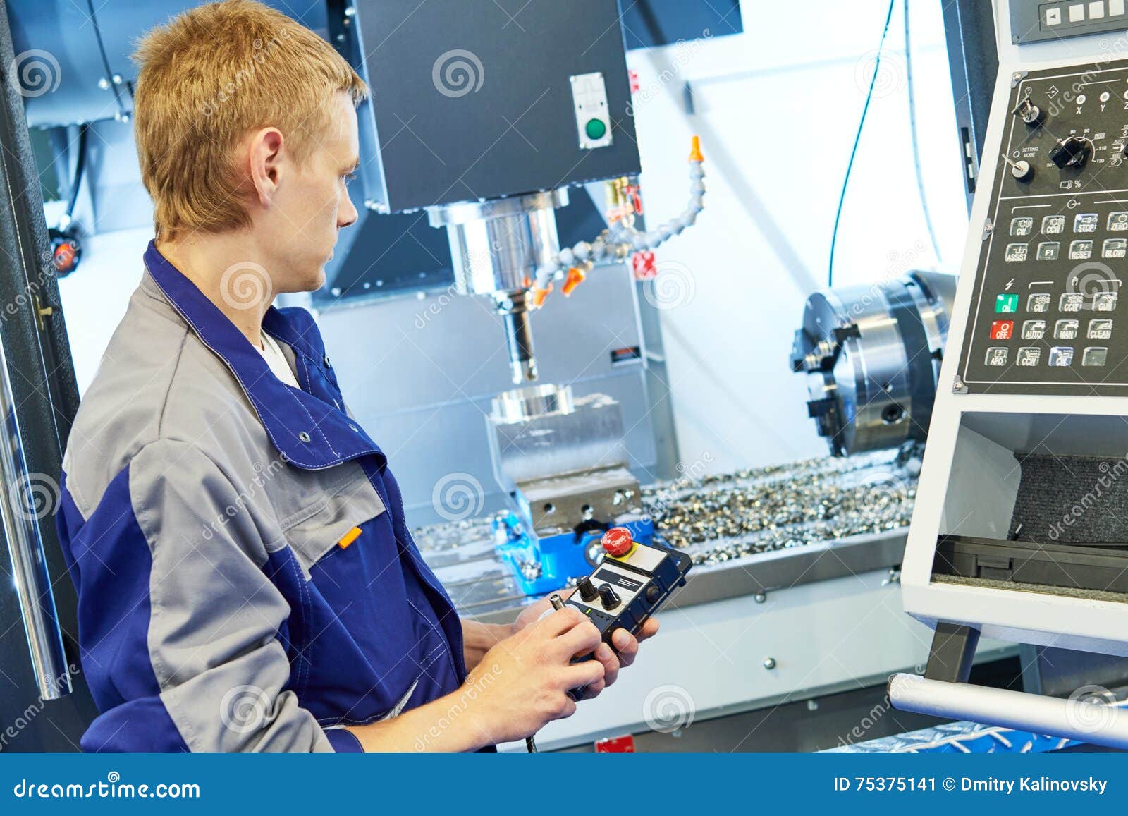 Metal Machining Industry. Worker Operating Cnc Milling Machine Stock ... Metal Machining Industry. Worker Operating Cnc Milling Machine Stock ...