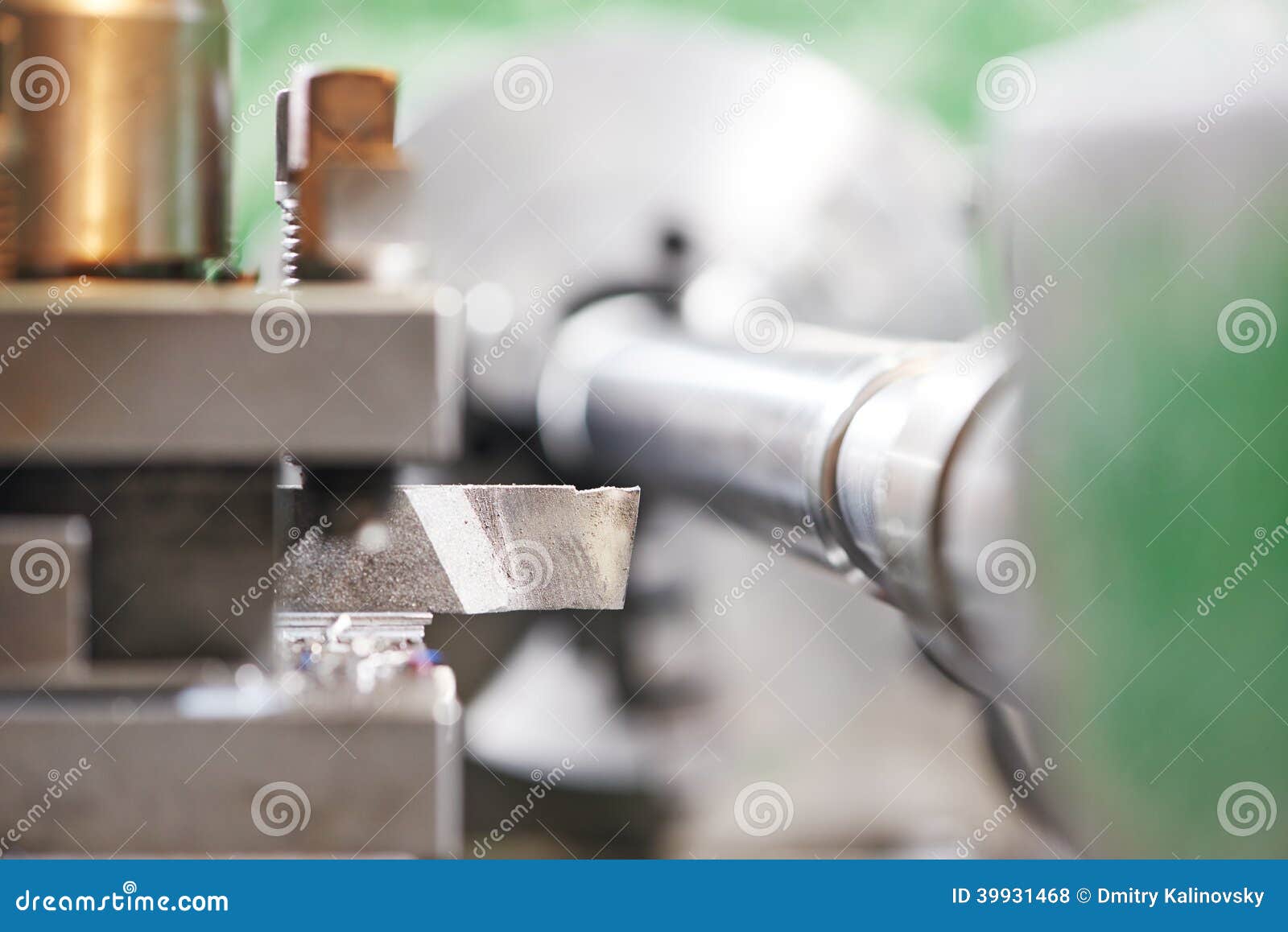 Metal Machining by Turning on Lathe Stock Photo - Image of shaft ...