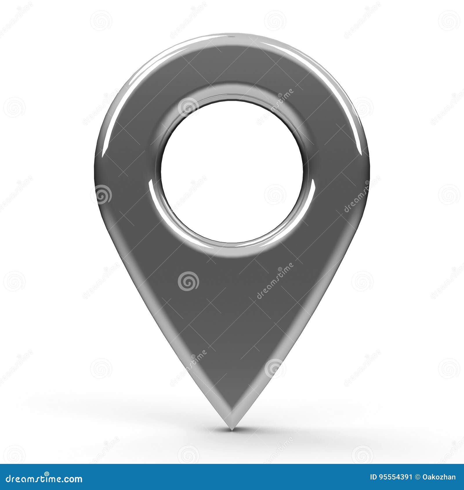 Metal map pointer stock illustration. Illustration of communication ...