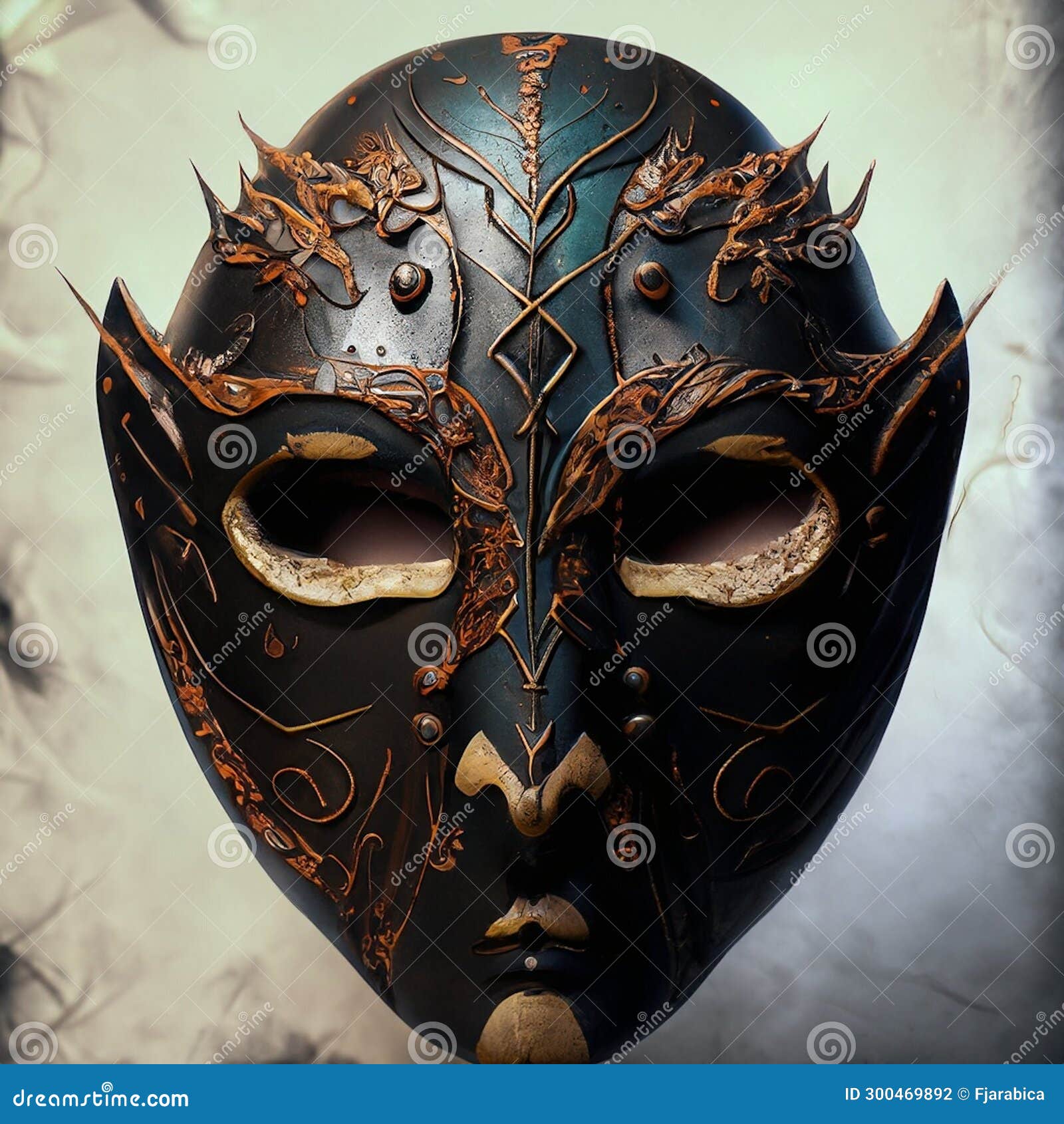 Metal mask illustration stock illustration. Illustration of head ...