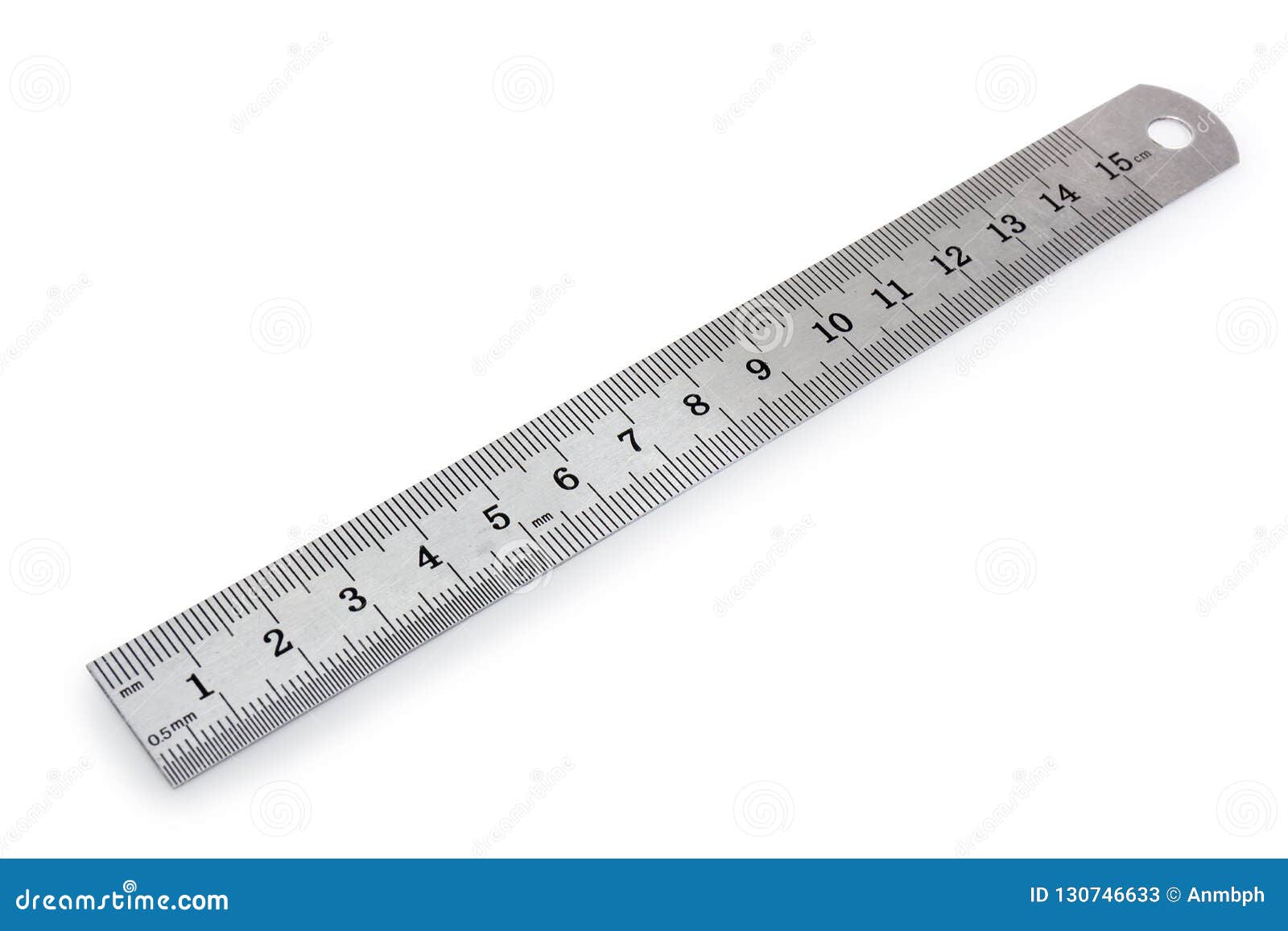 Metal Measuring Ruler in Centimeters at Selective Focus Stock Image ...