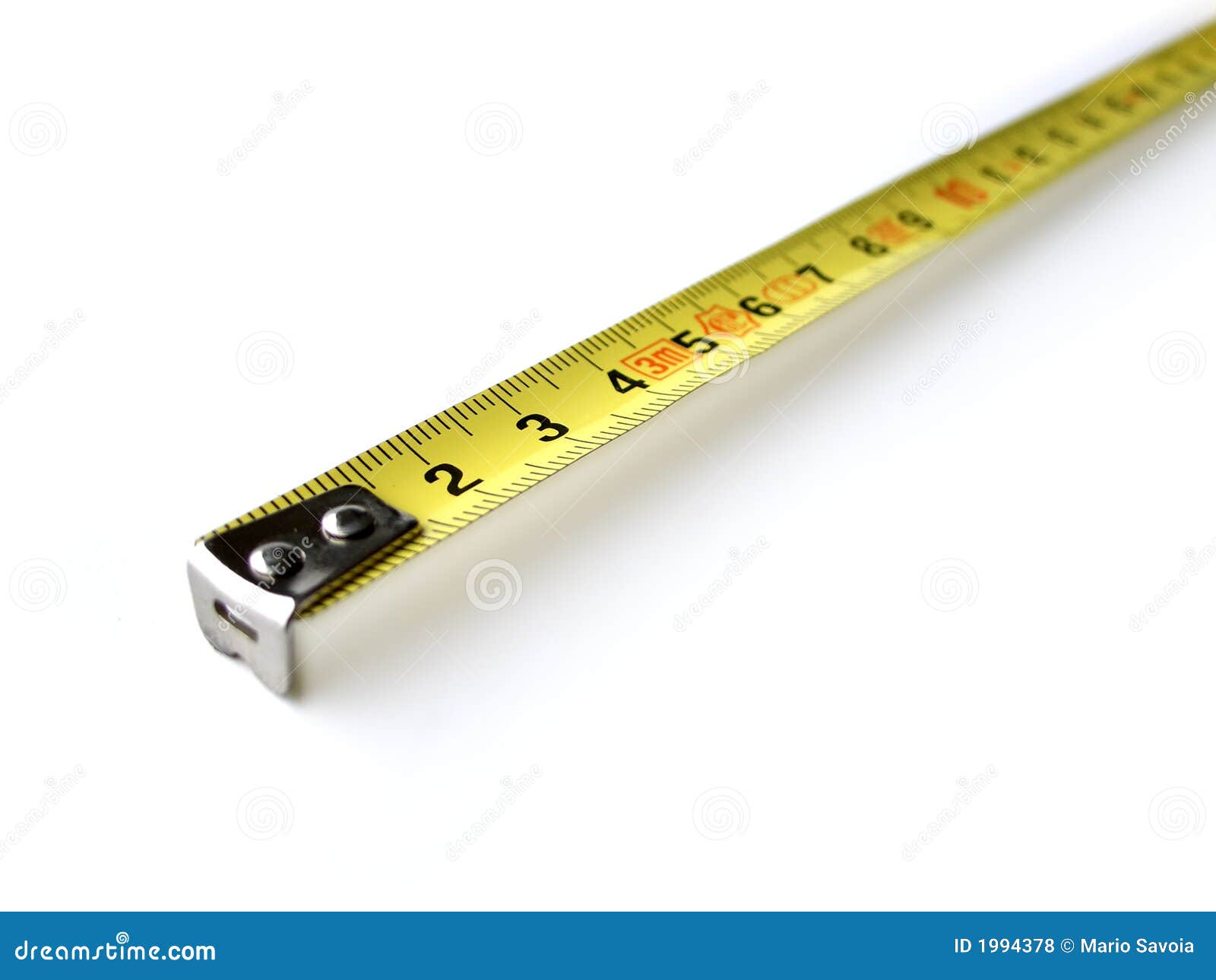 Metal measuring tape, end stock photo. Image of measure - 1994378