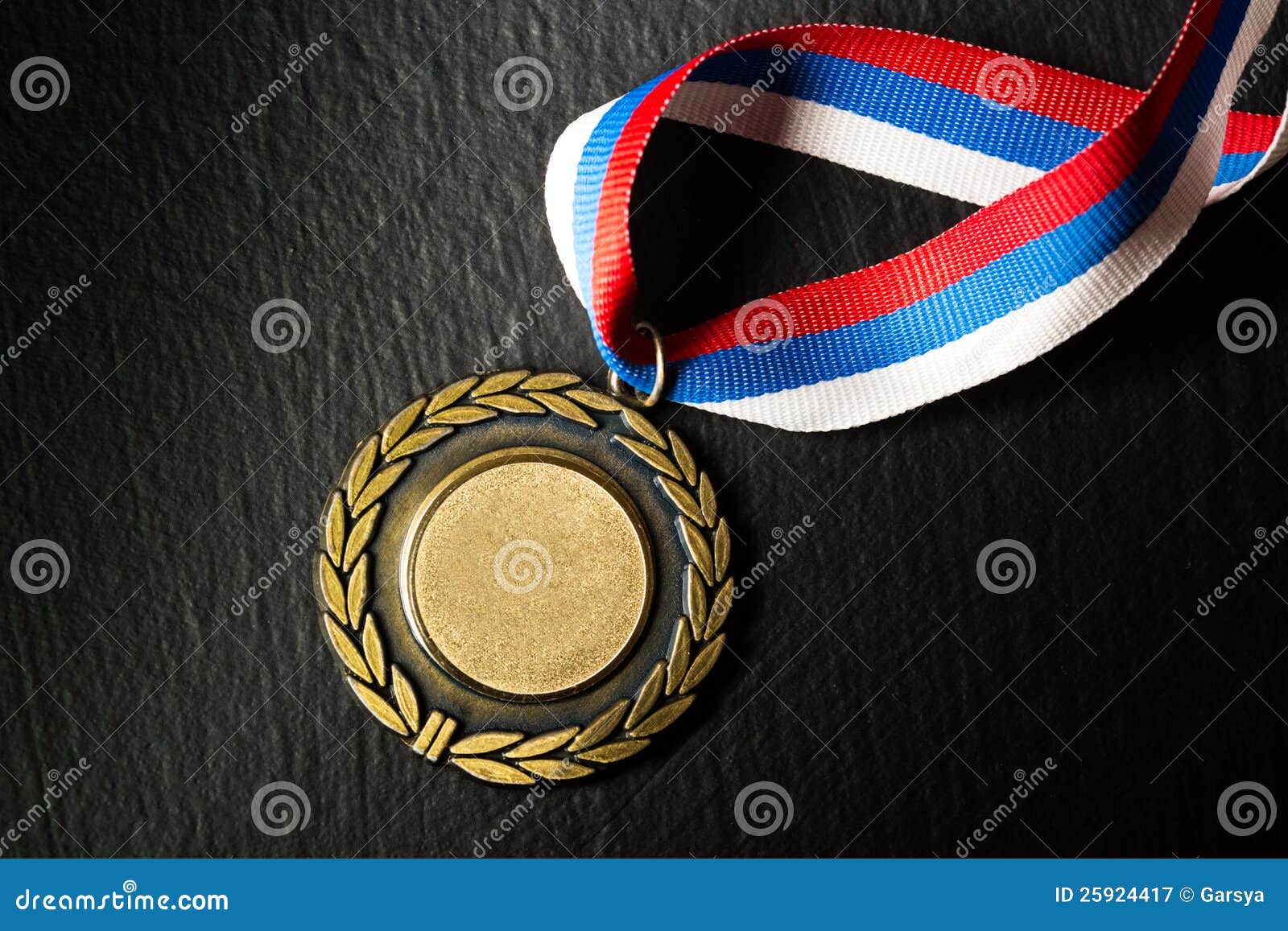 Metal medal stock image. Image of round, ribbon, prize - 25924417