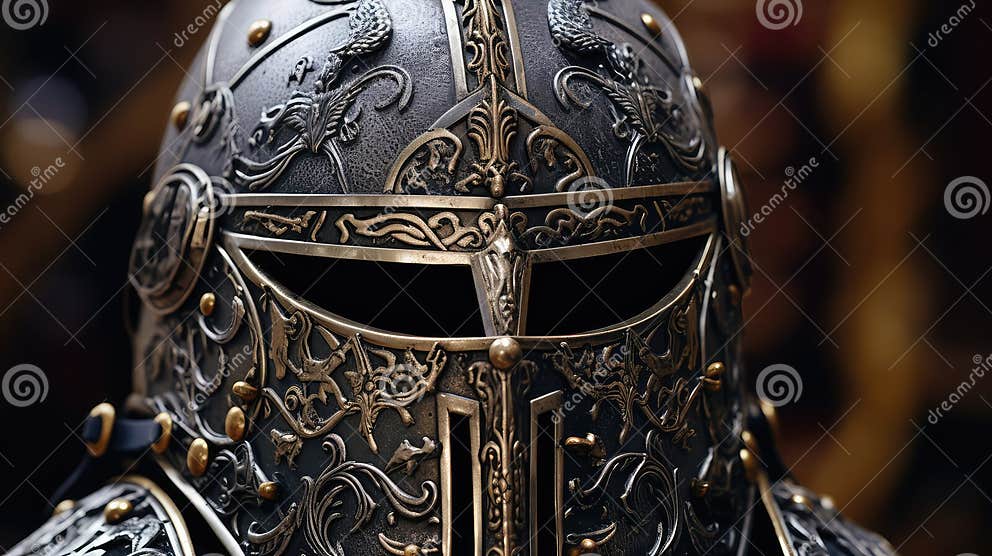 Metal Medieval Armor Texture Stock Illustration - Illustration of ...