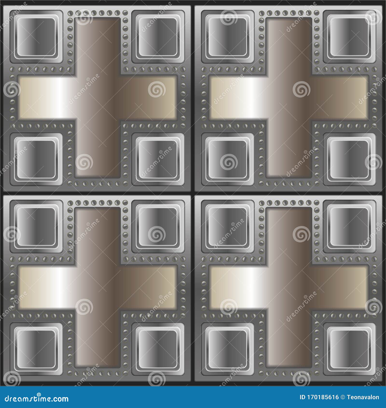 Metal Medieval pattern stock vector. Illustration of background - 170185616