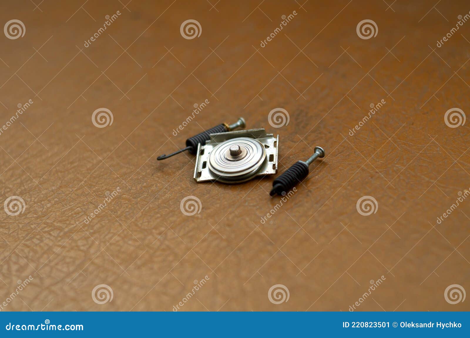 Metal Membrane of the Thermostat with Springs Stock Image - Image of ...
